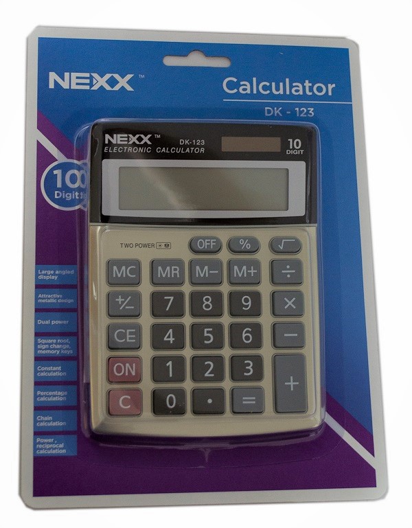 Nexx DK123 10 Digit Desktop Calculator. - Tool&Home
